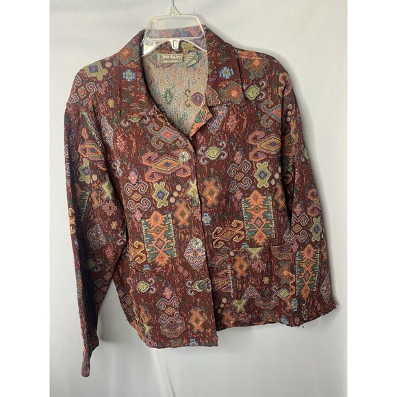 Jane Ashley | Jackets & Coats | Womens Xl Jane Ashley Geometric ...